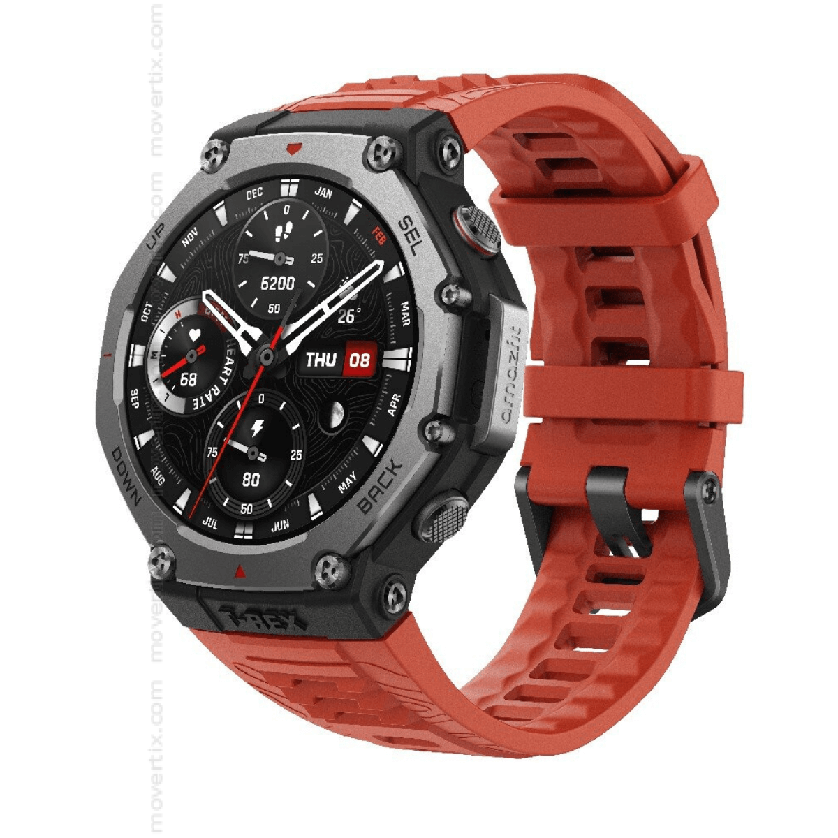 Amazfit T-Rex 3 GPS 48mm Lava Red (6970100374933) | Movertix Mobile ...