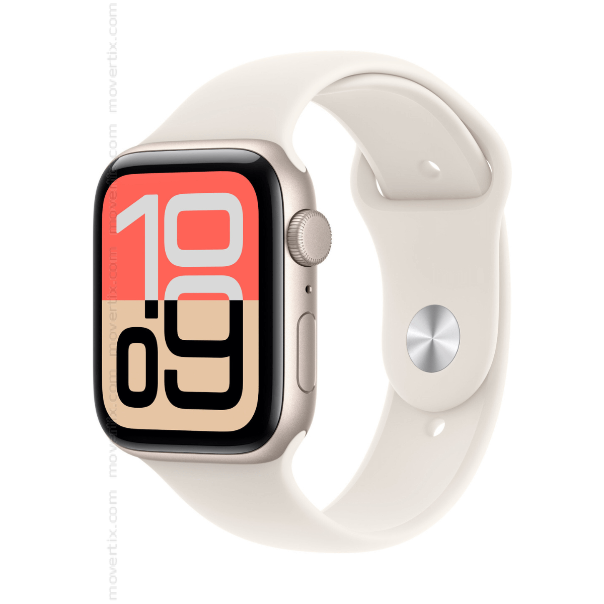 Apple Watch SE 3 GPS 44mm White Aluminum and White Sport Band - Size S ...