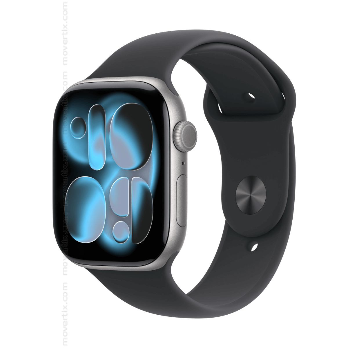 Apple Watch Series 11 GPS 42mm Space Grey Aluminum and Black Sport Band ...