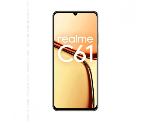Realme C61 Dual SIM Sparkle Gold 128GB and 8GB RAM (6941764435995) | Movertix Mobile Phones Shop