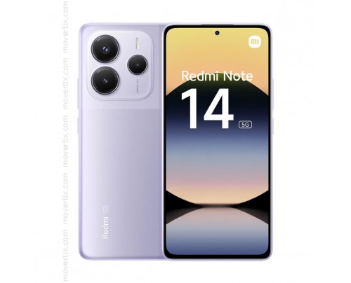 Redmi Note 14 5G Dual SIM in Lila mit 256GB und 8GB RAM (6932554405601) | Movertix Handy Shop