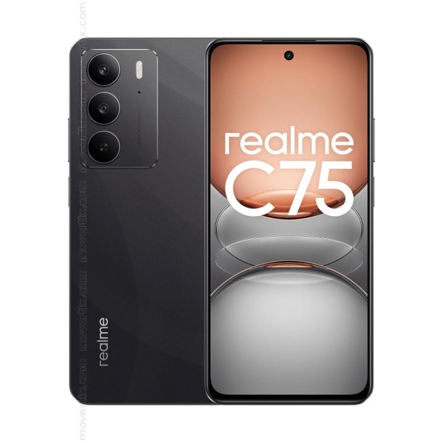 Realme C75 Dual SIM Preto de 128GB e 8GB RAM (6941764450066) | Movertix Loja de Telemóveis