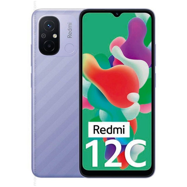 Redmi 12C Dual SIM Roxo de 128GB e 4GB RAM (6941812716274) | Movertix Loja de Telemóveis
