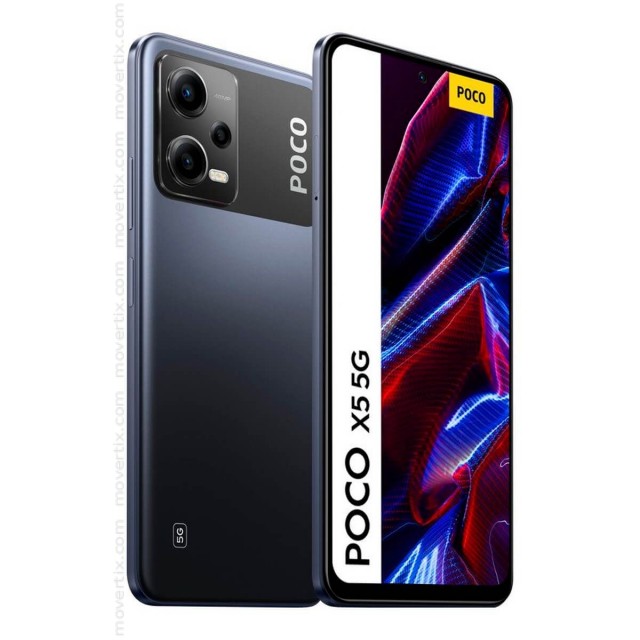 Xiaomi Poco X5 5G Dual SIM Black 128GB and 6GB RAM (6941812710548) | Movertix Mobile Phones Shop