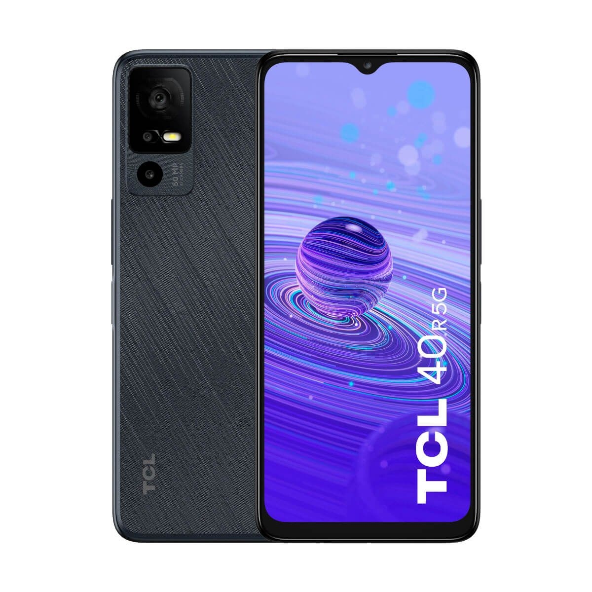 TCL 40R 5G Dual SIM in Schwarz mit 128GB und 4GB RAM (8032325339901) | Movertix Handy Shop